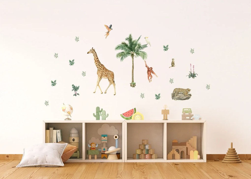 Dětská samolepka na zeď Jungle | 65 x 85 cm | DDK2329