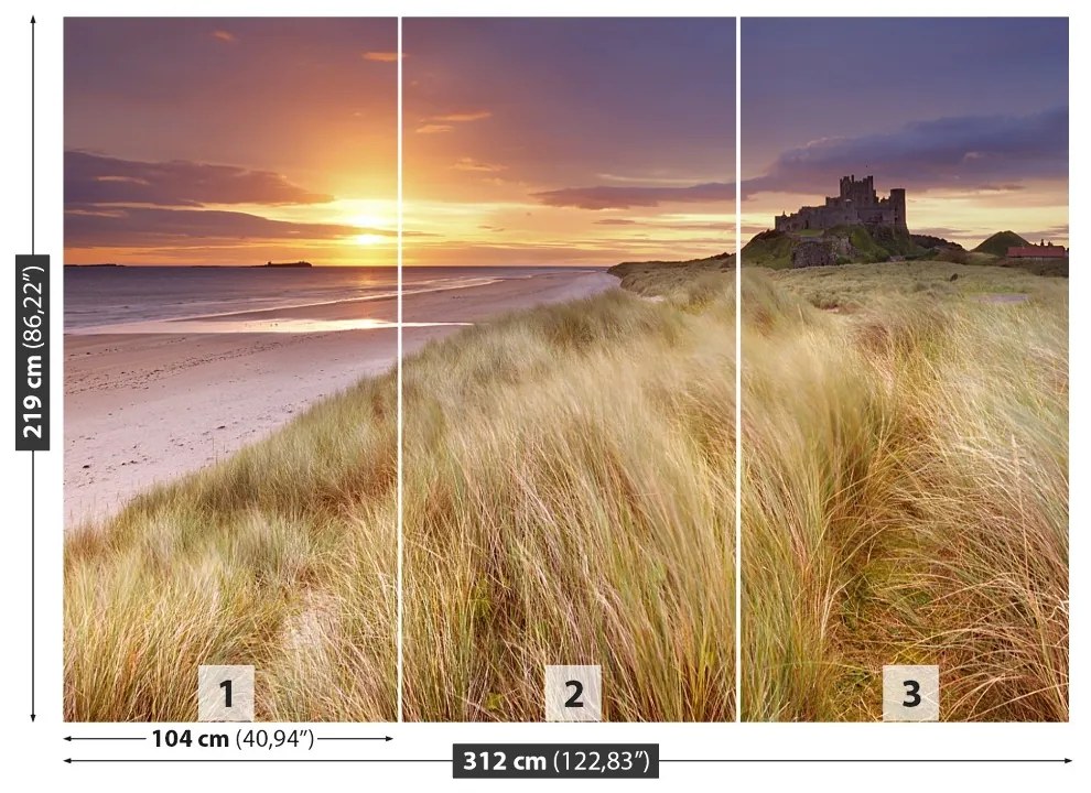 Fototapeta Písečné duny hrad 104x70