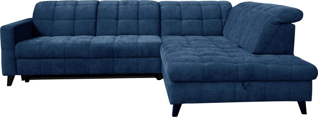 XXXLutz ROHOVÁ SEDAČKA, textil, modrá Xora - Sedací soupravy - 002527008011