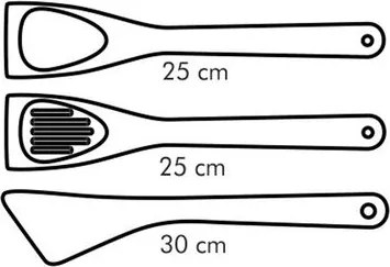 TESCOMA Obracečky WOODY, sada 3 ks