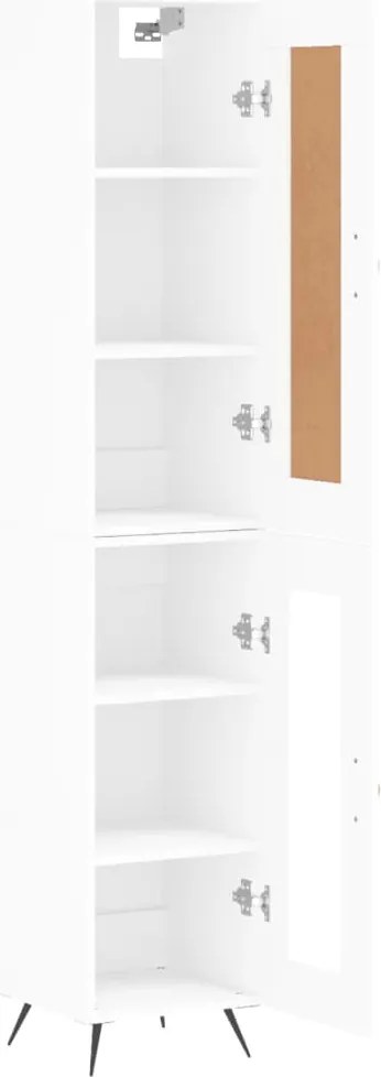 Skříň highboard bílá 34,5 x 34 x 180 cm kompozitní dřevo 3200361