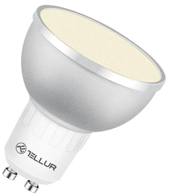 Tellur WiFi Smart LED RGB žárovka GU10, 5 W, čirá, teplá bílá