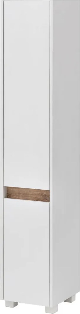Schildmeyer Vysoká skříň »Cosmo«, moderní bezúchytkové otevírání dveří. (1 dveře (šířka 30,2 cm), perleťově bílá)