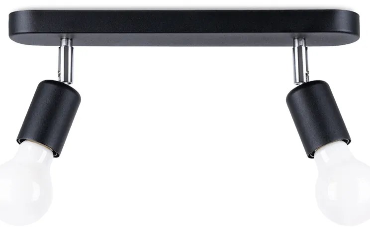 Sollux Lighting Stropní svítidlo FORNES 2 Černá