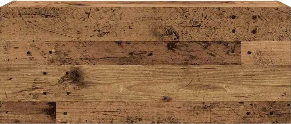 vidaXL Koupelnová nástěnná skříňka 100x25x40 cm kompozitní dřevo [860109] Barva: Černá