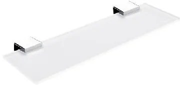 Nimco Kibo - Polička, délka 40 cm, matné sklo/chrom Ki 14091B-40-26