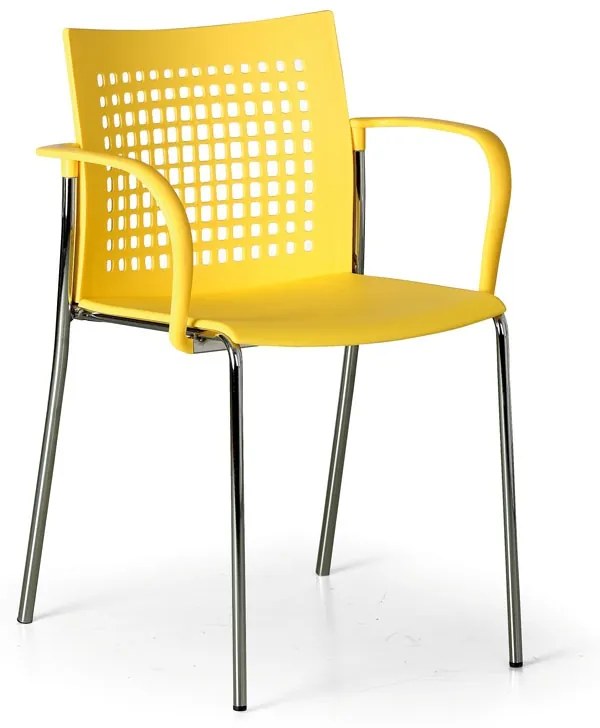 B2B Partner Jídelní židle Coffee Break, žlutá