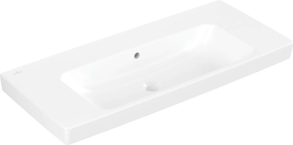 Villeroy & Boch Architectura - Umyvadlo 100x45 cm, s přepadem, bez otvoru pro baterii, alpská bílá 4A87A601