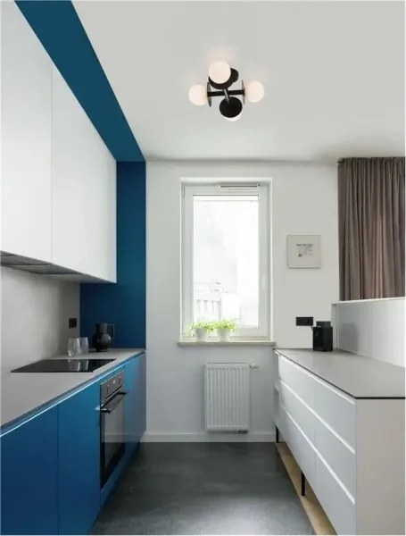 Designové stropní svítidlo Pielo 51 černé