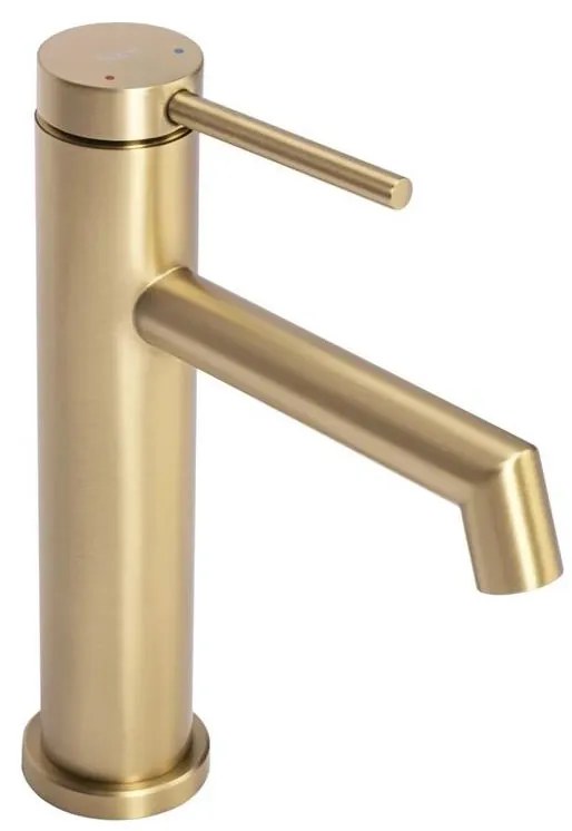 REA-B5316 - Umyvadlová baterie FOSS 20,5 cm broušená zlatá REA-B5316