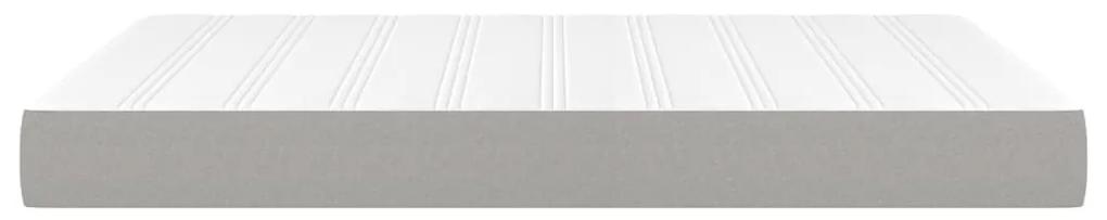 Taštičková matrace světle šedá 140x200x20 cm textil,  347794