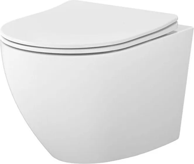 Cersanit Mito Závěsné WC se sedátkem Desse, 34,5 × 36 × 49 cm, bez splachovacího kruhu