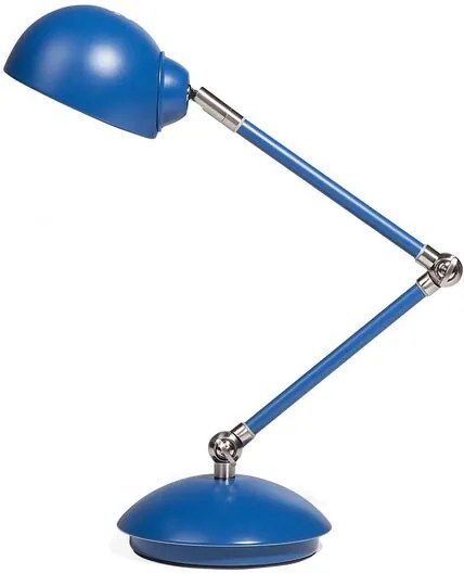 Kancelářská lampa, nastavitelná, noční, modrá, 60 cm HELMAND