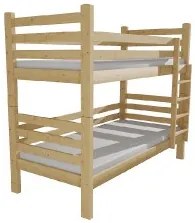 Vomaks Patrová postel M 007 NEW* 80 x 190 cm netransparentní barva bílá 90 cm (+10 cm vsuvky mezi lůžky a prodloužený žebřík)