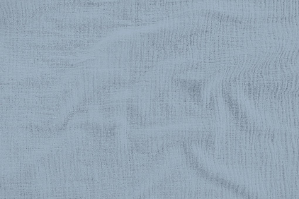 Mušelínový přehoz na postel Sky blue