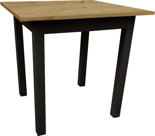 Dede Set - kuchyňský stůl 80 x 60 cm + 2x židle MINI - dub artisan / černá