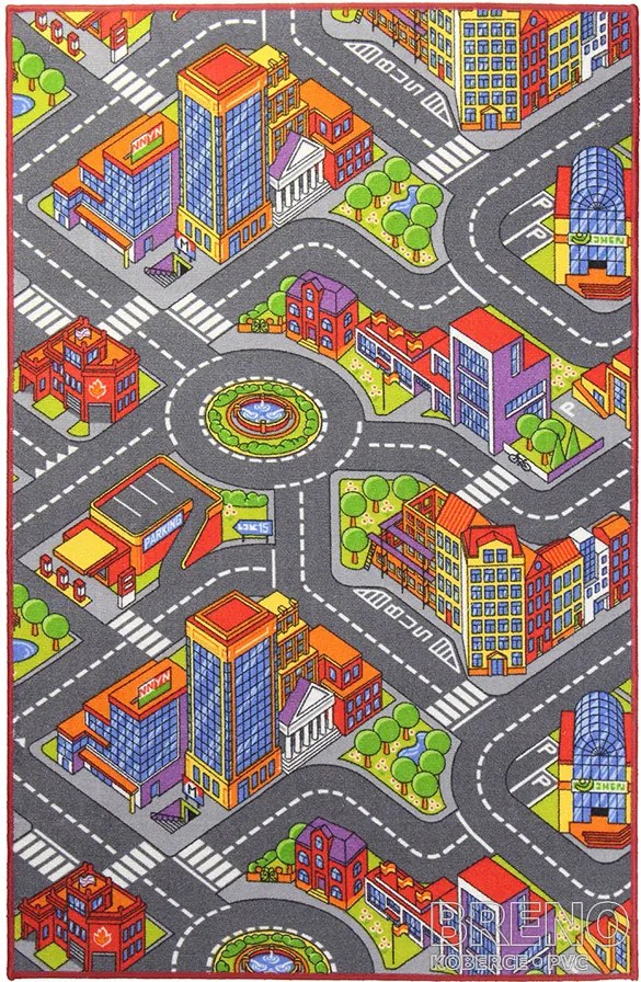 Dětský kusový koberec Big City | vícebarevný Typ: 100x165 cm