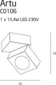 Bodové LED svítidlo MAXlight ARTU C0106