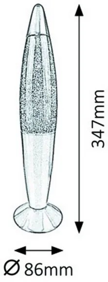 Rabalux 7008 - Dětská stolní lampa GLITTER 1xE14/25W/230V