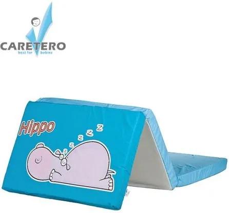 CARETERO | Caretero Animals | Skládací matrace do postýlky CARETERO Hippo modrá | Modrá |