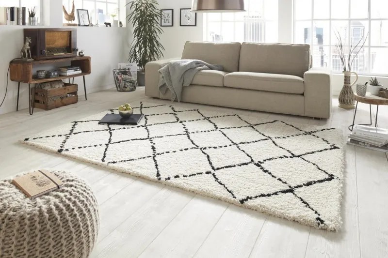 Mint Rugs - Hanse Home koberce Kusový koberec Allure 102753 creme schwarz - 200x290 cm