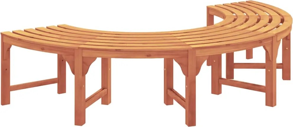Stromová lavička 8 -Seater 2 ks 160 x 80 x 45cm Přírodní 3324836