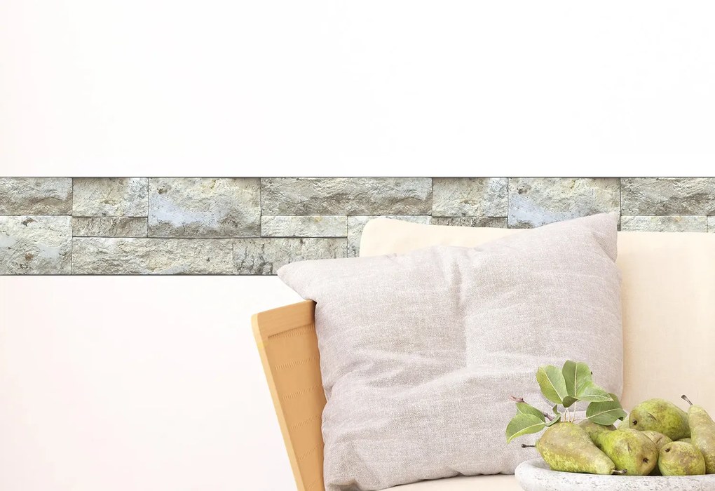 Samolepící bordura na zeď Béžové Cihly | 5 m x 13.8 cm | DWB8471