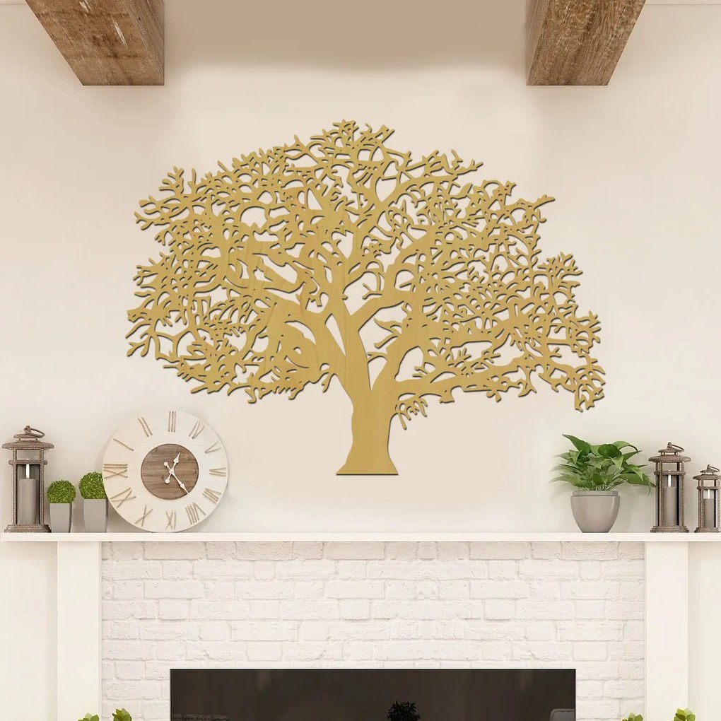 dřevo života Strom života na zeď XXL Rozměry (cm): 60x45, Barevný vzor: Bílá