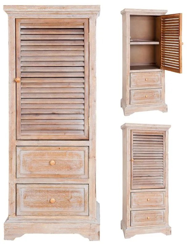 Dřevěná skříňka 52 x 39 x 129 cm