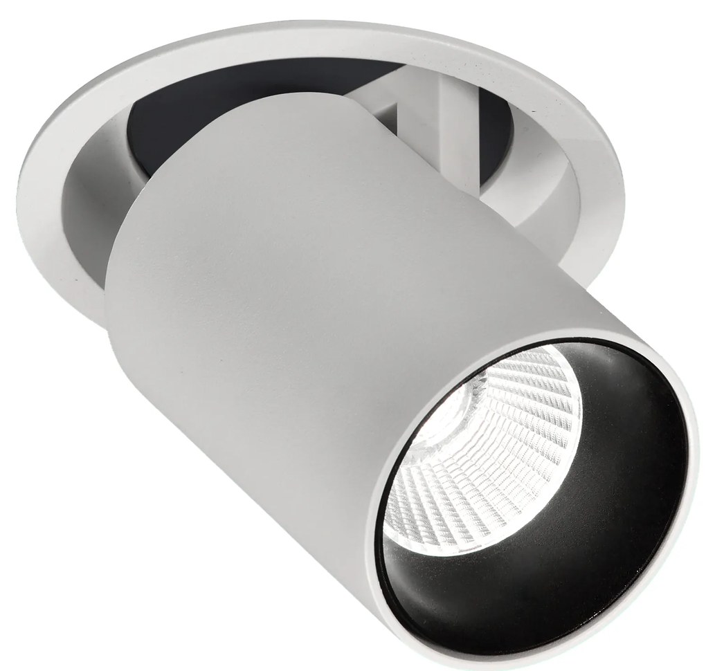 Mantra Grada, bílá výklopná bodovka LED 7W 610lm 3000K, půměr 8,4cm