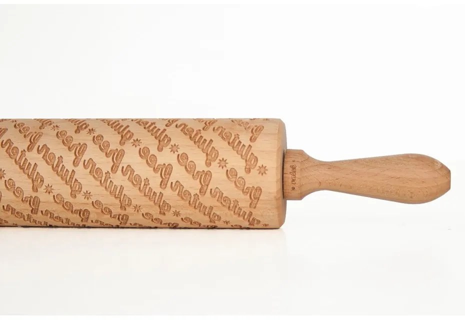 Dřevěný embosovaný váleček Gluten Free – Valek