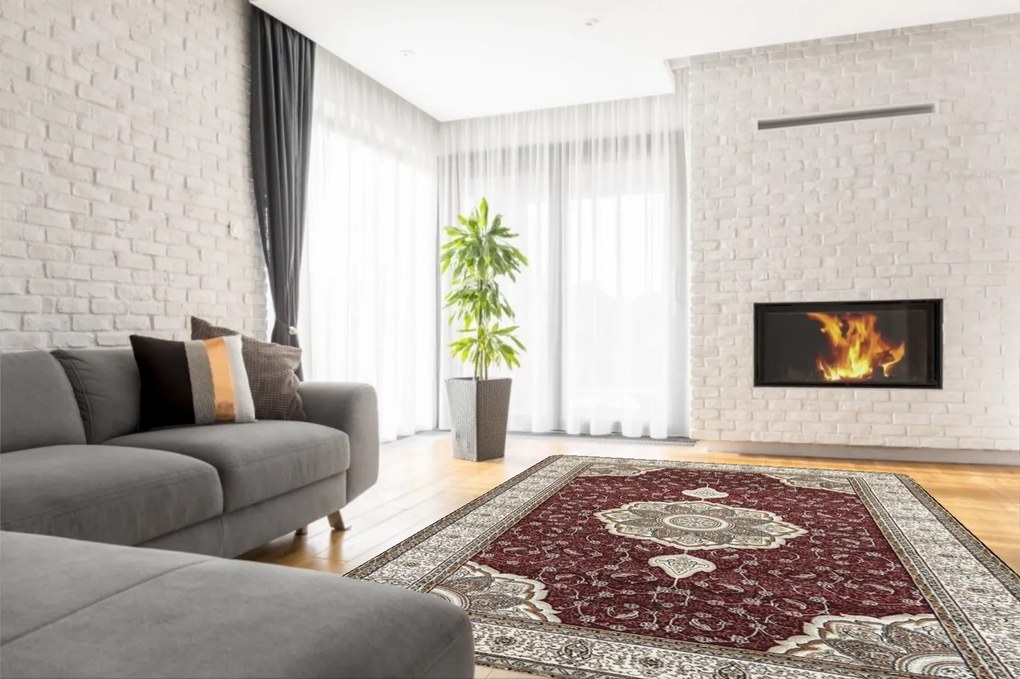 Berfin Dywany, Kusový koberec Anatolia 5328 B (Red), 150x230, červená, kancelář