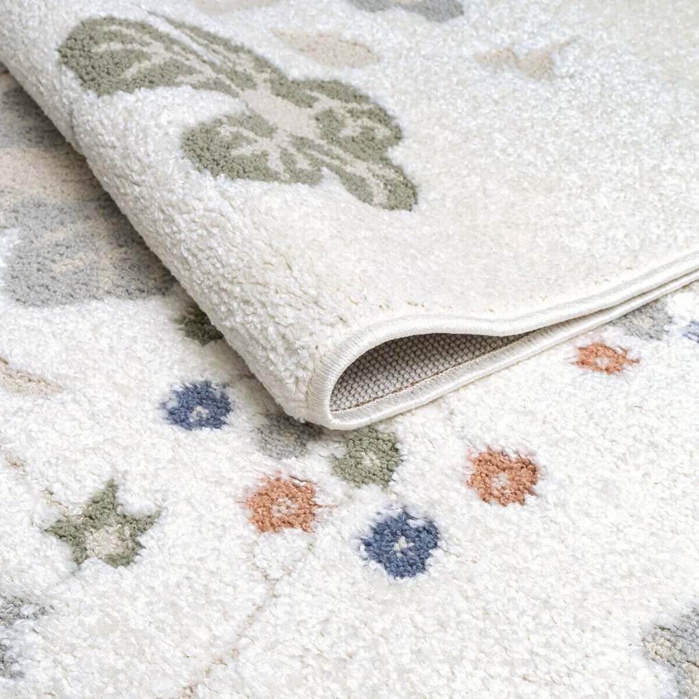Angel Carpet, Kusový koberec Aurora 25 Cream, 60x110, bílá, kancelář