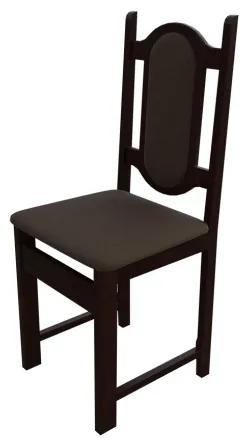 Čalouněná kuchyňská židle MOVILE 6 - ořech / tmavá hnědá 1