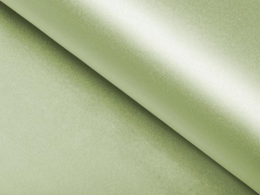 Biante Saténový běhoun na stůl polyesterový Satén LUX-025 Olivově zelený 35x160 cm