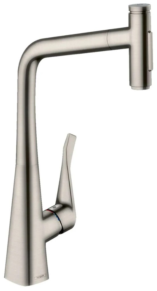 Hansgrohe M71 - Dřezová baterie M7117-H320 s výsuvnou sprškou, sBOX, vzhled nerezu 73816800