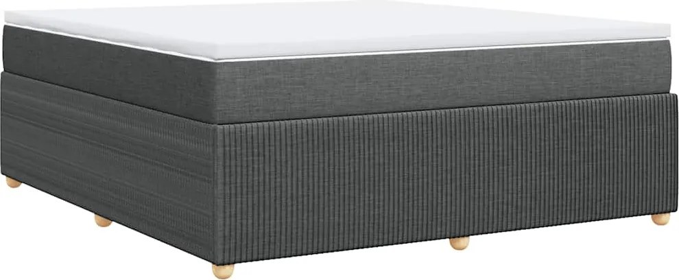 Box spring postel s matrací tmavě šedá 180x200 cm textil 3285589