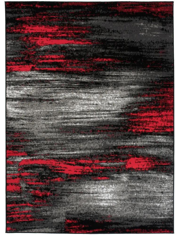 Kusový koberec PP Prince černo červený, Velikosti 120x170cm | BIANO