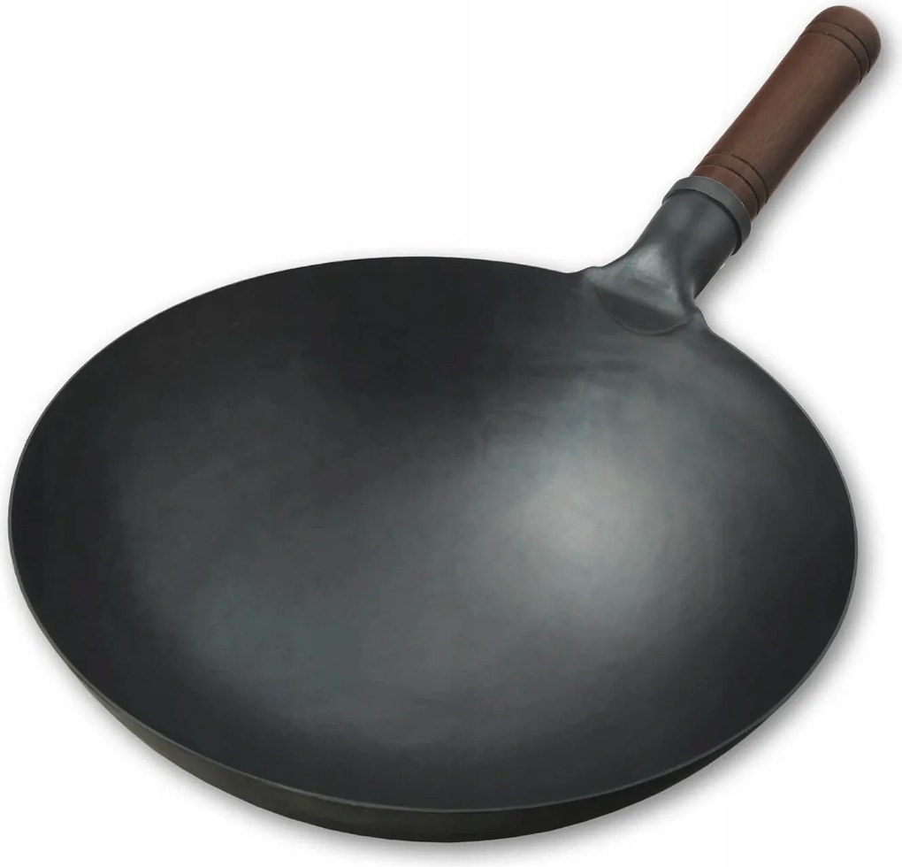 Asijská pánev Wok ocelová 32 cm, kulaté dno