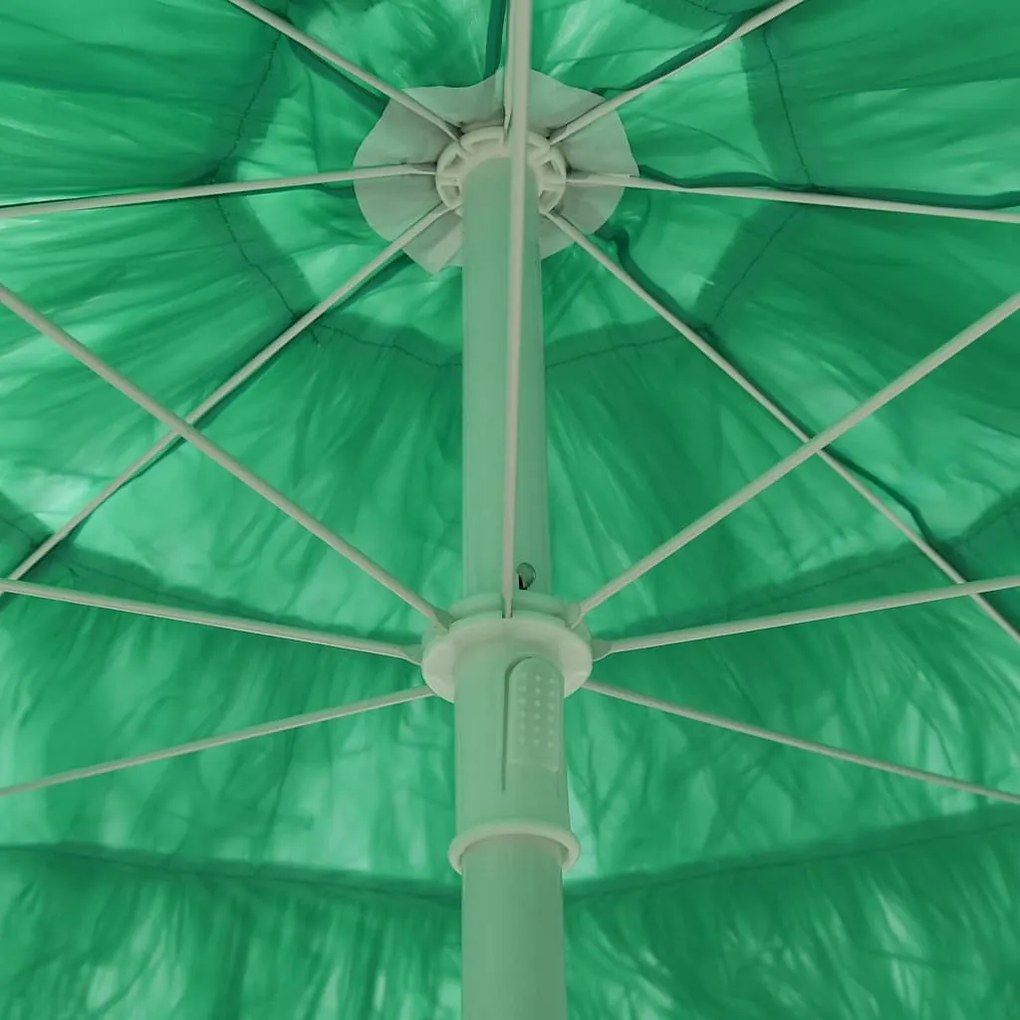Plážový slunečník Hawaii zelený 240 cm 314698