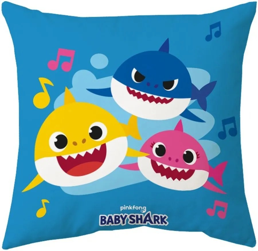 Polštář Baby Shark - 40 x 40 cm