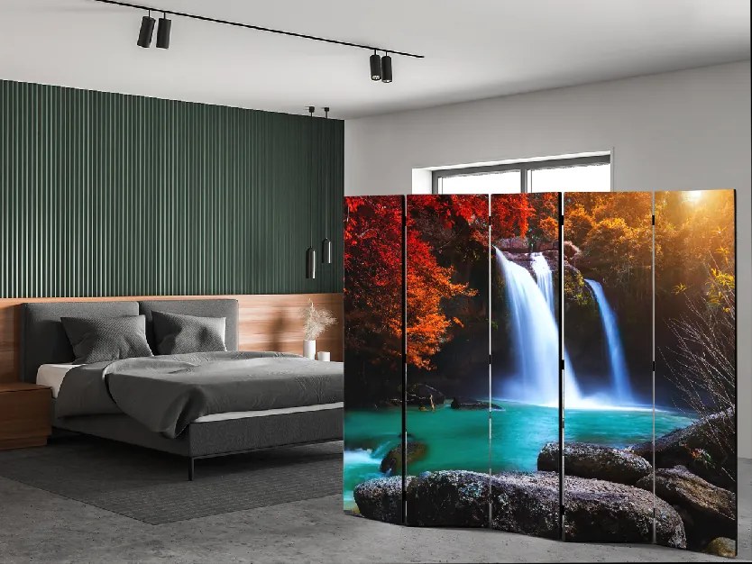Liox Paraván vodopád v lese Rozměr: 225 x 180 cm