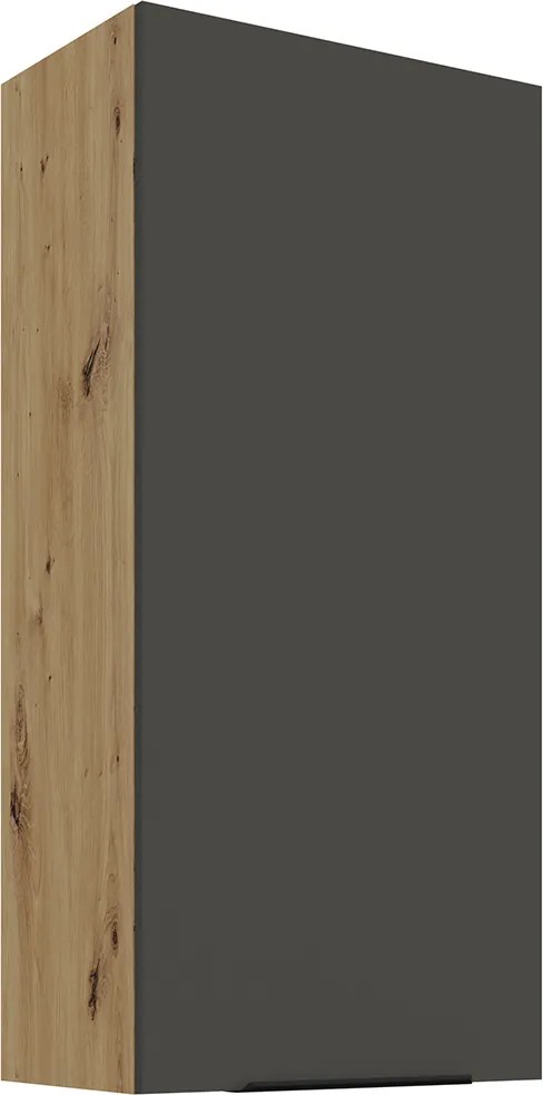 ARIA pa | horní skříňka 50 G-108 1F policová | 50 cm | EXTRA VYSOKÁ | ANTI FINGERPRINT povrch | artisan/šedá grafit