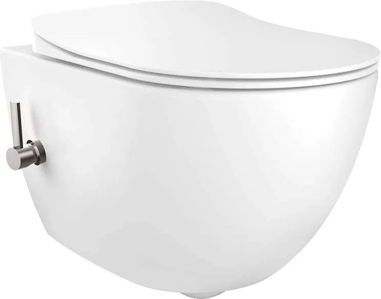 Aplomo Peonia rimless WC závěsné s bidetovou funkcí, směšovací baterie