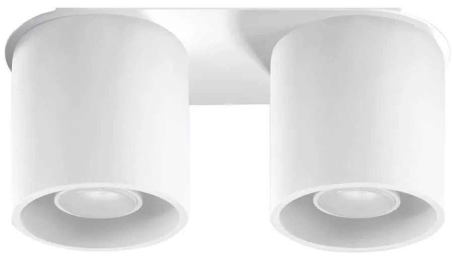 Sollux SL.0056 - Bodové svítidlo ORBIS 2 2xGU10/40W/230V bílá