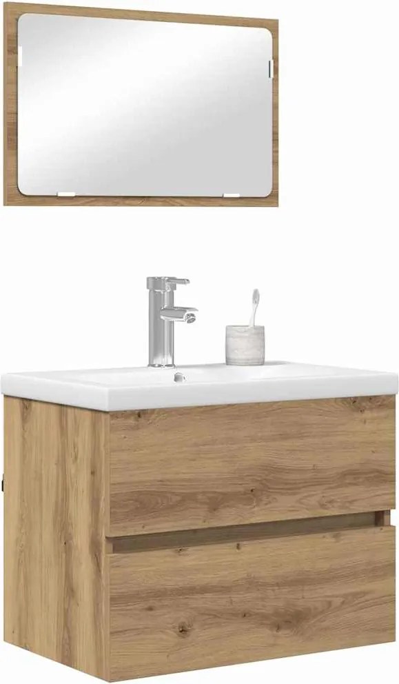 Sada koupelnového nábytku 3 ks Artisanový dub 61 x 39 x 45 cm 3393503