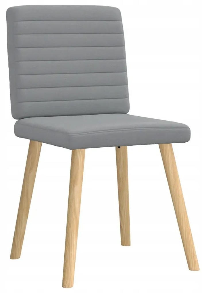 VidaXL Jídelní židle 6 ks světle šedé textil Šedá 3315544