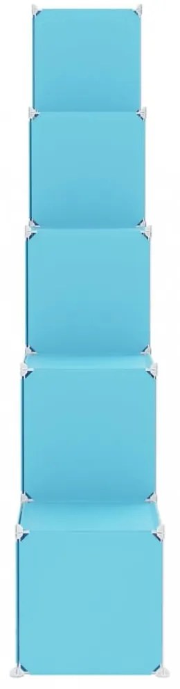 Dětská modulární skříň Dekorhome Modrá