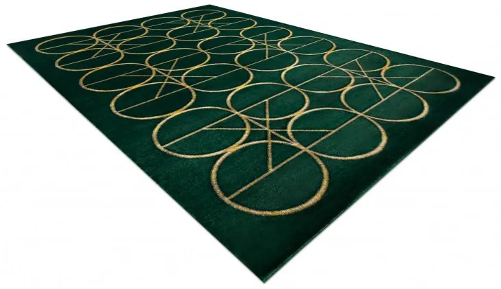 Dywany Łuszczów, Kusový koberec Emerald 1010 green and gold, 180x270, zelená, kancelář