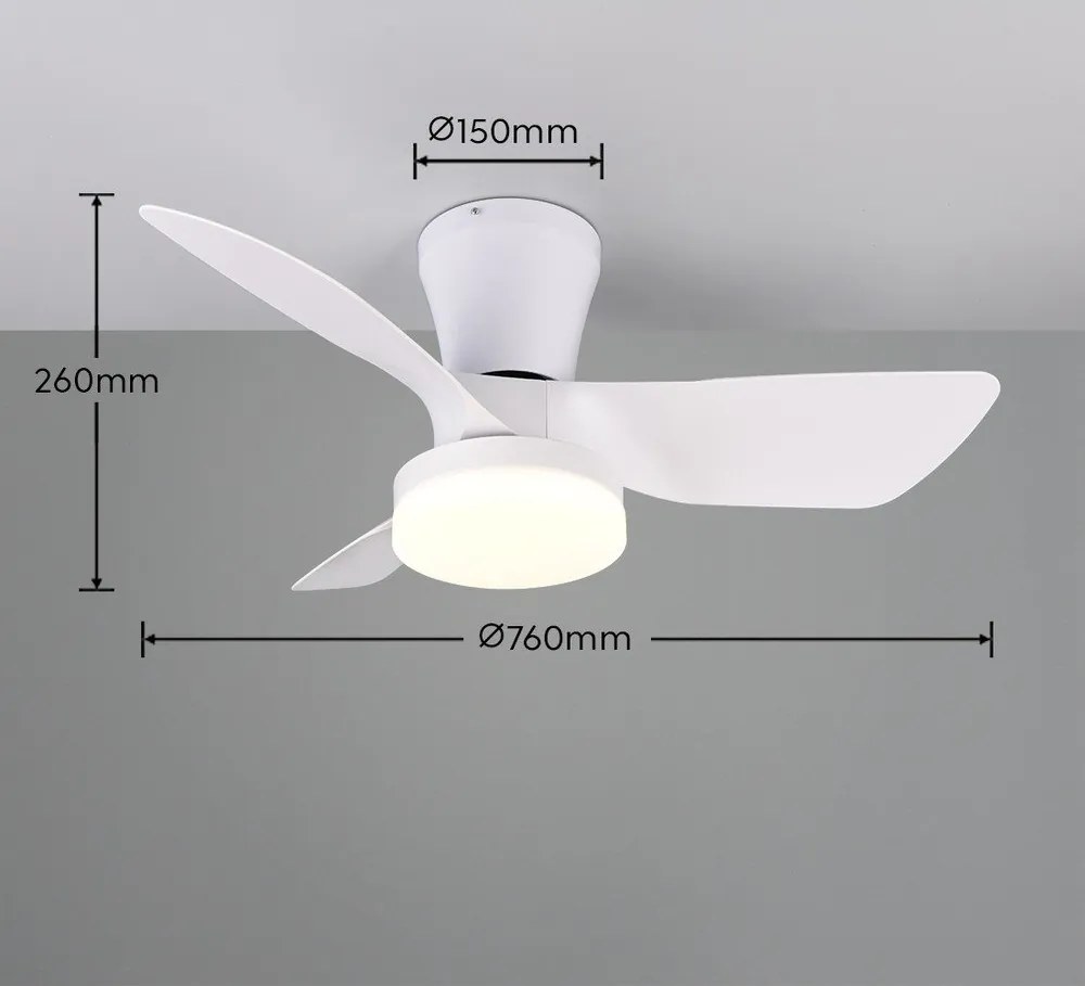 Bílé LED stropní svítidlo Randers – Reality